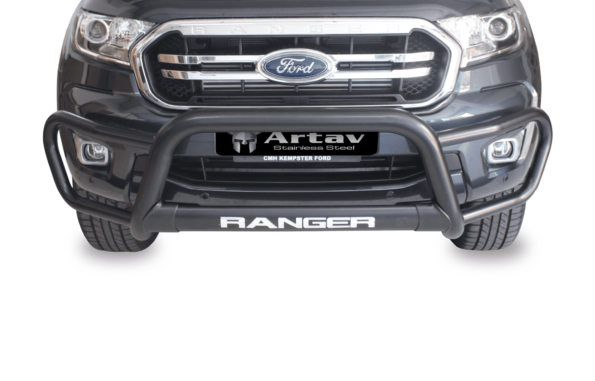 Artav Ford Ranger T6 Tri-Bumper Black - Auto Tech Systems