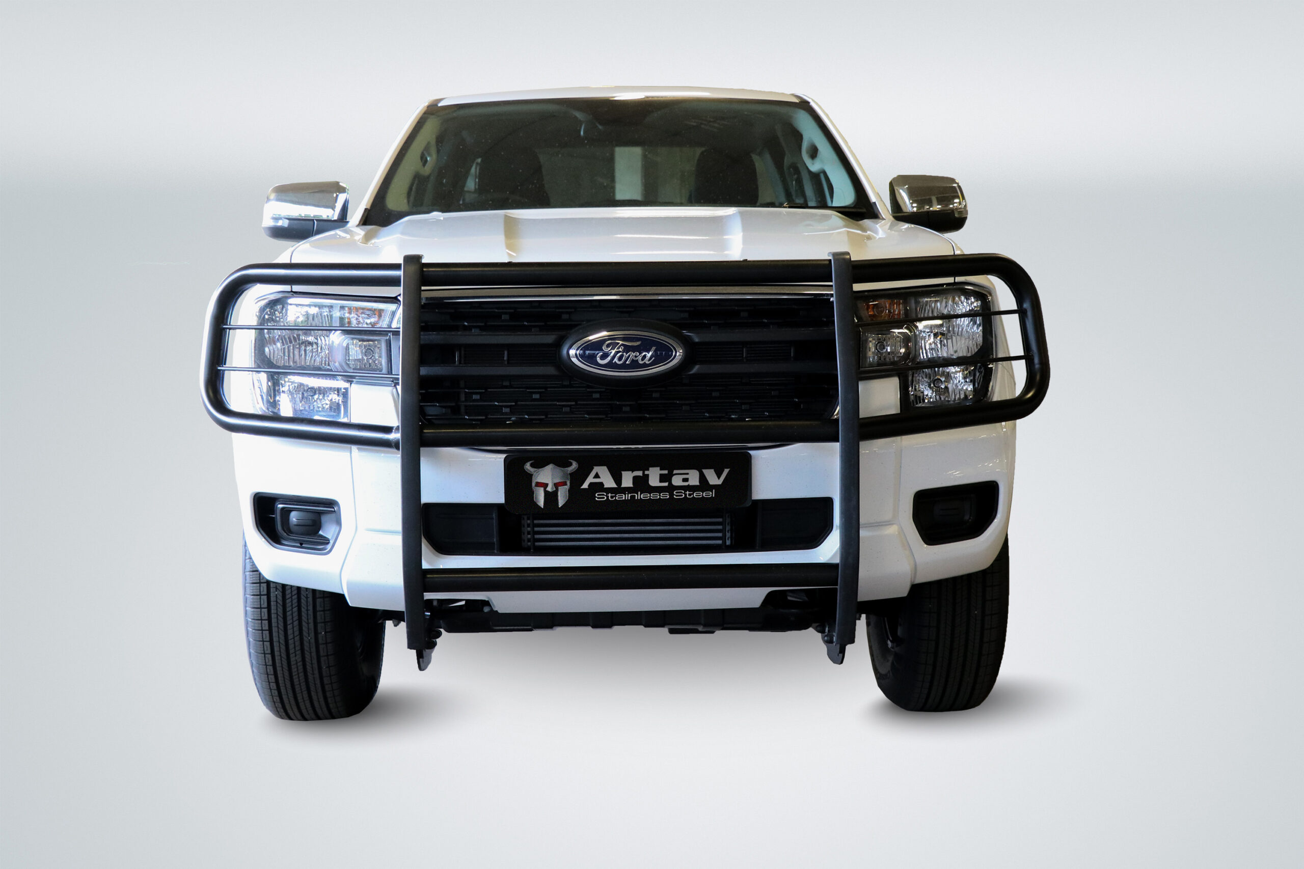 Artav Ford Ranger Next Gen Bush Bar (Wings) - Black - Auto Tech Systems