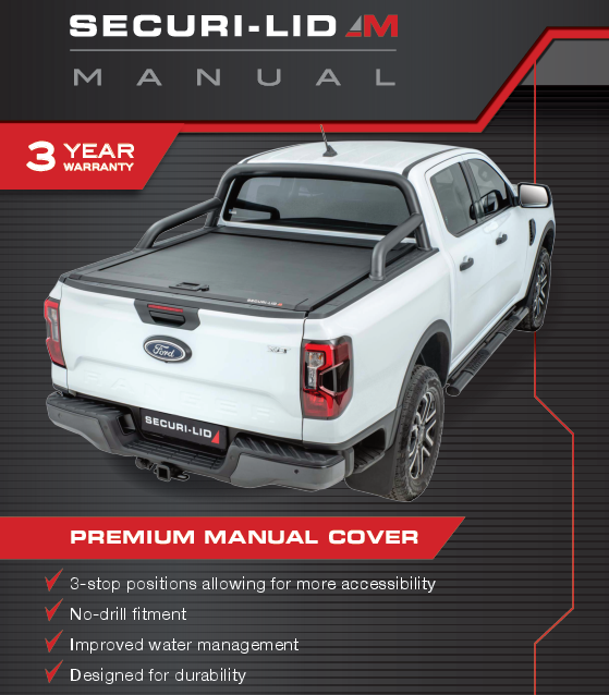 Securi-Lid M - Ford Ranger/Raptor 2022+ - Auto Tech Systems
