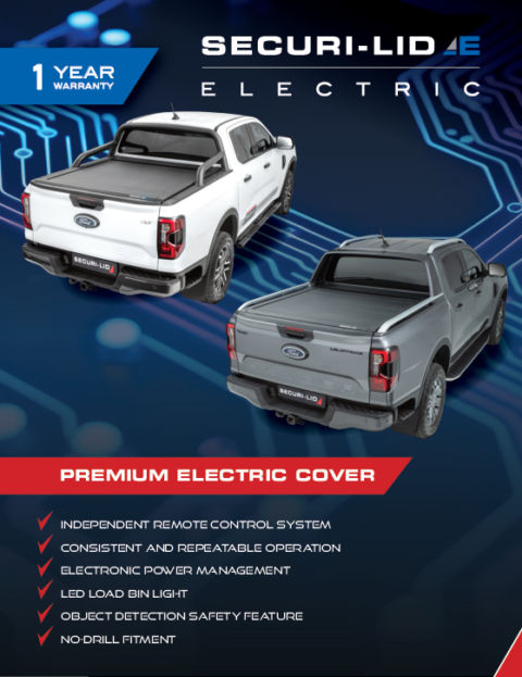 Securi-Lid E - Ford Ranger/Raptor 2022+ - Auto Tech Systems